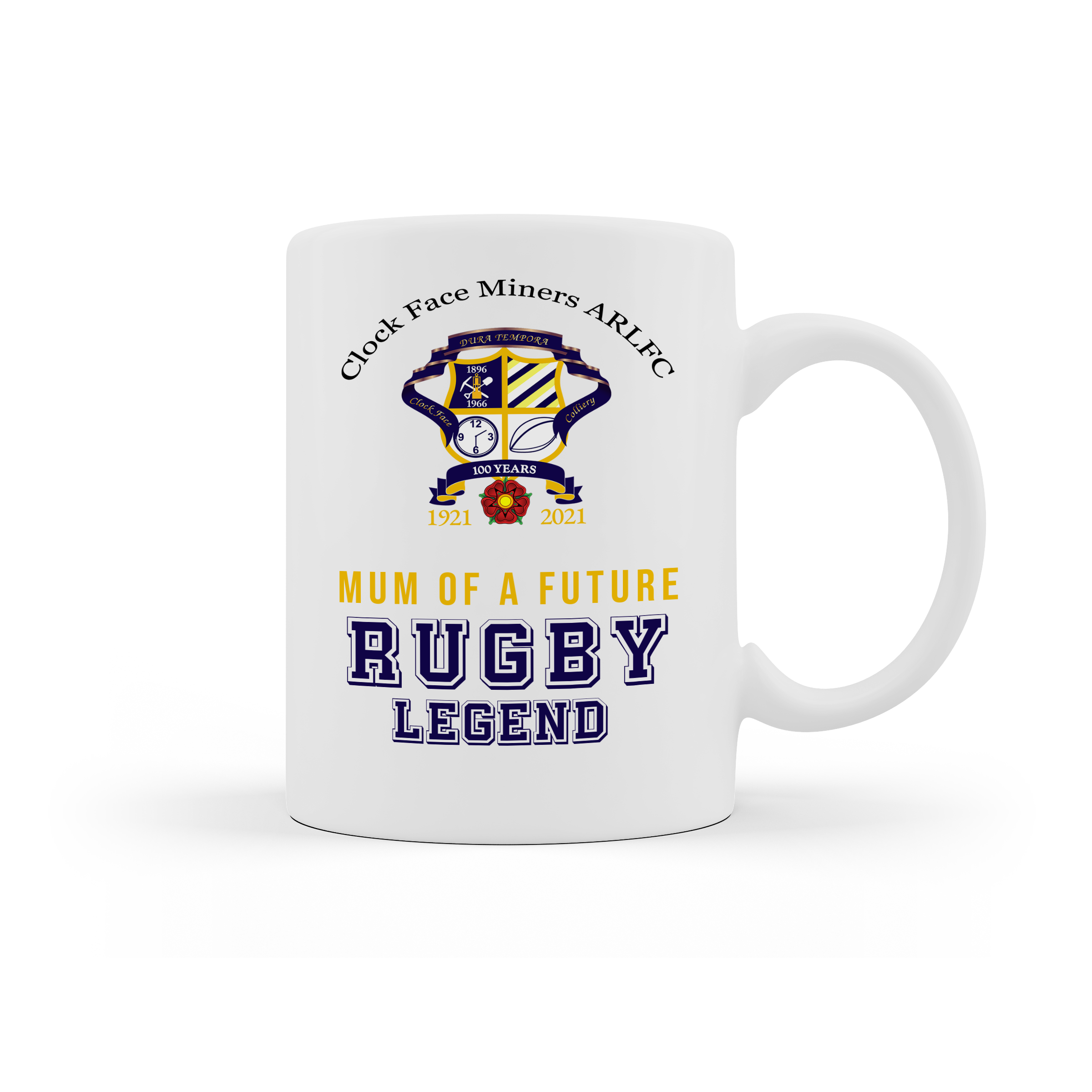Clock Face Rugby Mum - Mug – PASPrints