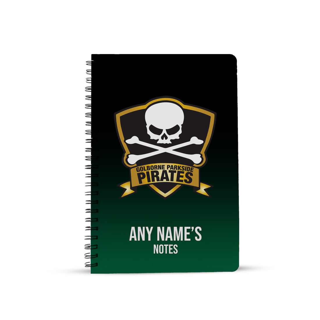Golborne Parkside Pirates - Crest Notebook – PASPrints