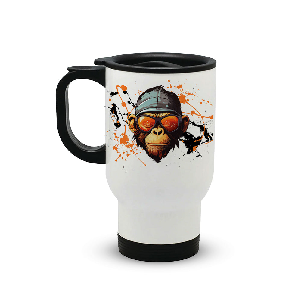 Fat Monkey - Monkey Head Thermal Mug – PASPrints